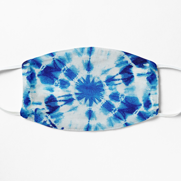 indigo-ink-splat-tie-dye-face-mask | Creative in Chicago